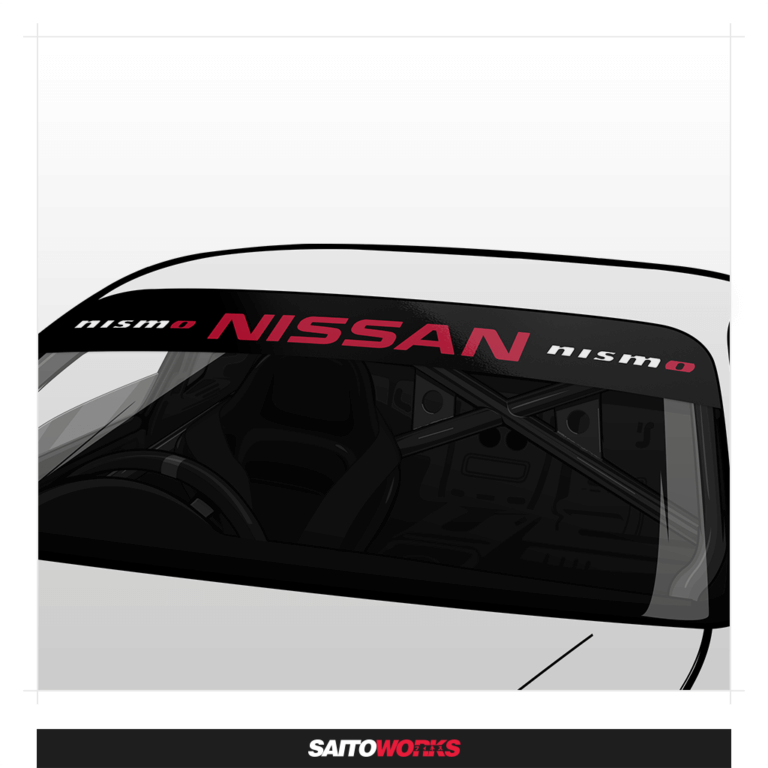 Nissan Racing NISMO Windshield Sunstrip Banner - SaitoWorks