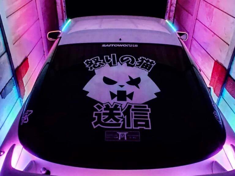 'Angry Kitteh Cat' XL Rear Window Decal - SaitoWorks