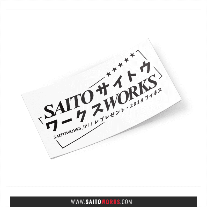 SaitoWorks Finesse 'OldSkool' XL Rear Window Decal - SaitoWorks