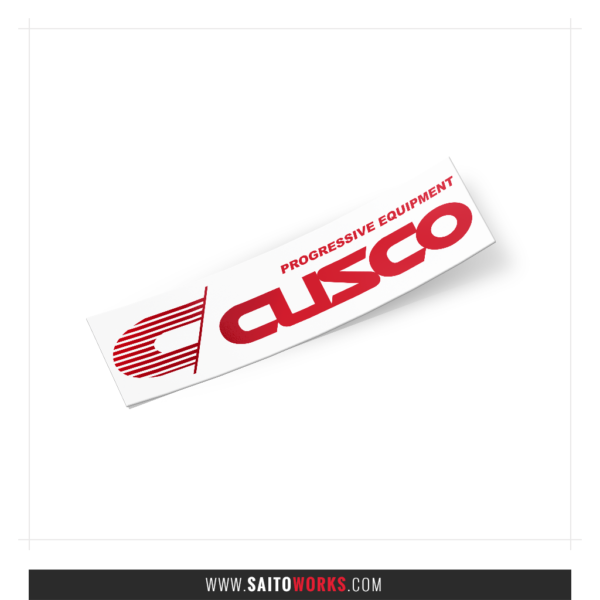 Cusco Progressive Equipment Decal Sticker - SaitoWorks