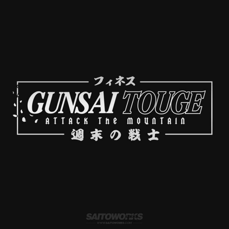 Gunsai Touge 'Attack the Mountain' XL Window Sticker | SaitoWorks
