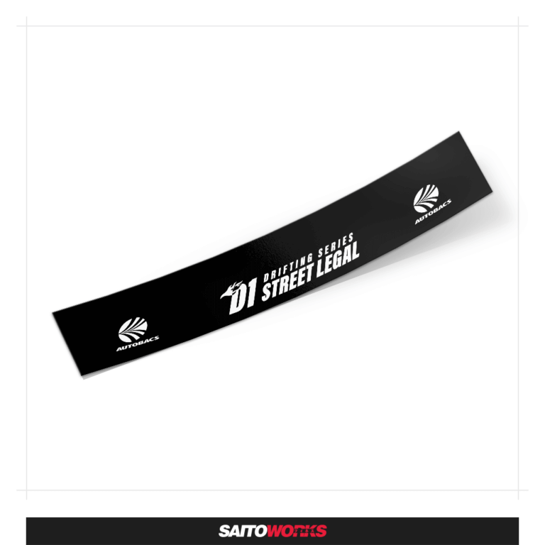 'D1GP Street Legal Drift Series' Windshield Sunstrip - SaitoWorks