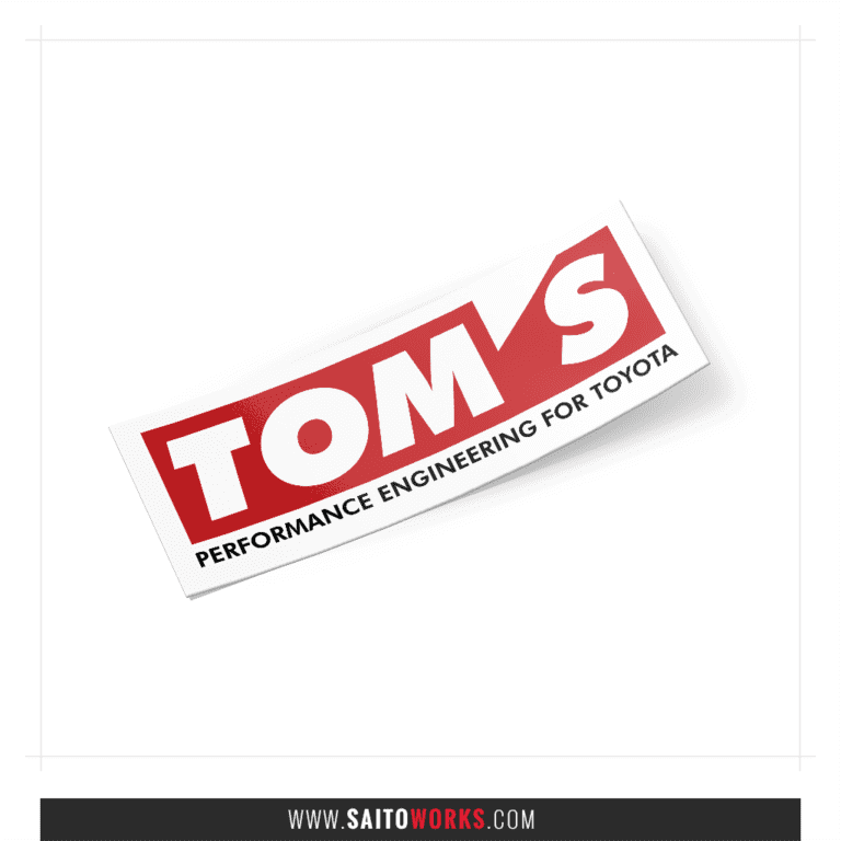 Toyota Motorsport 'TOMS' Performance Engineering Sticker - SaitoWorks