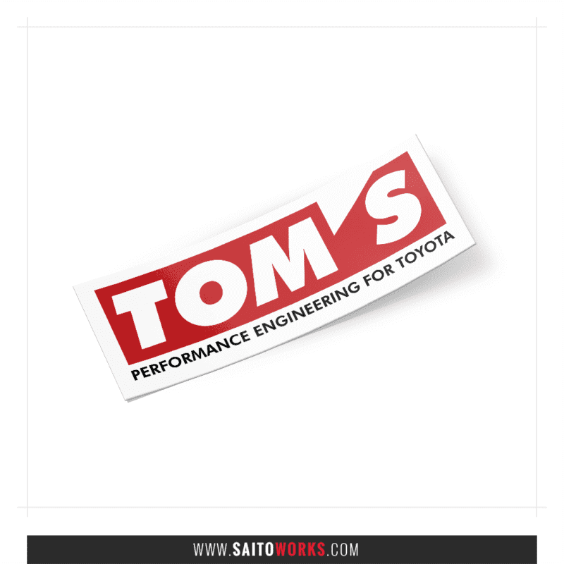 Toyota Motorsport 'TOMS' Performance Engineering Sticker - SaitoWorks