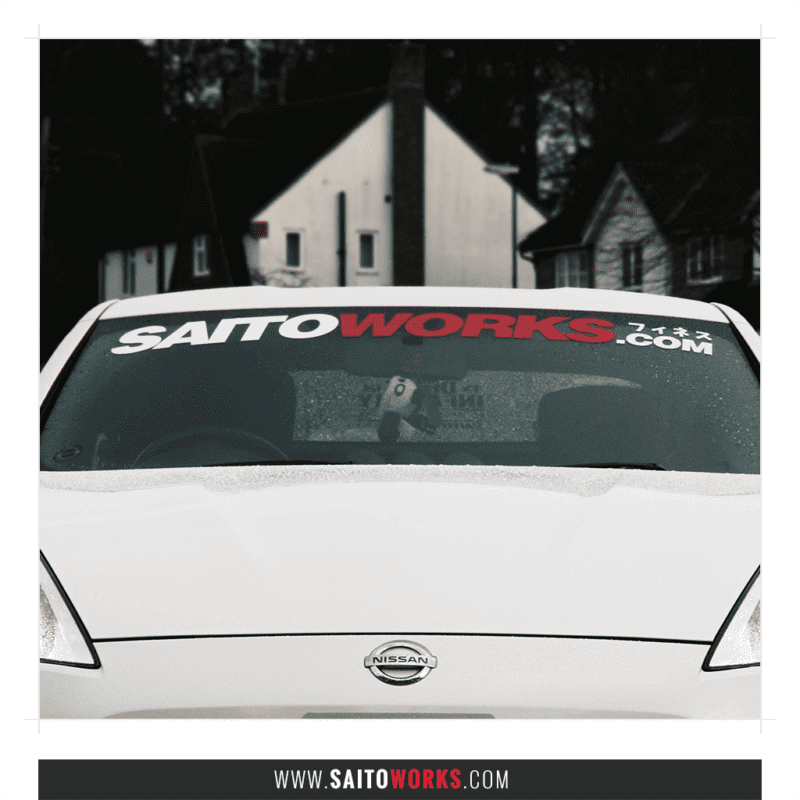 SaitoWorks.com Premium JDM Sunstrip Banner - SaitoWorks