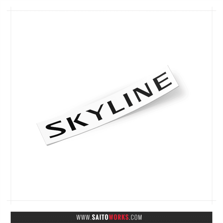 Nissan Skyline Retro Emblem Decal Sticker - SaitoWorks