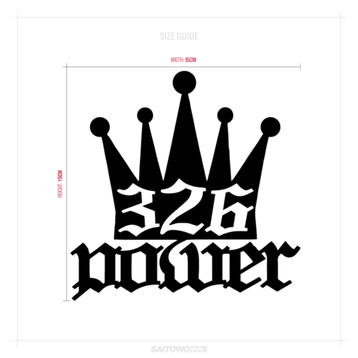 TOP SECRET Original 'Classic' JDM Logo Sticker - SaitoWorks