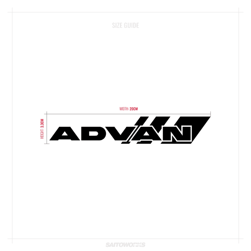 Advan Racing Japan Decal Sticker - SaitoWorks
