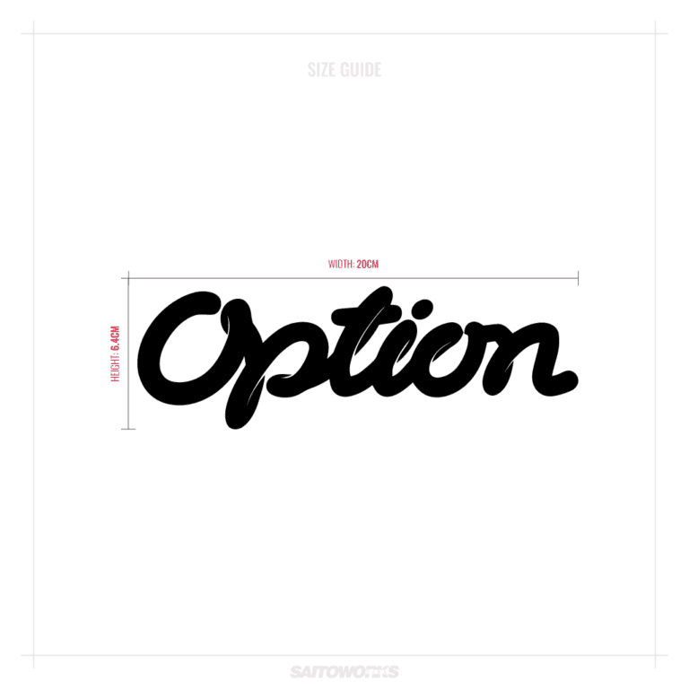 Option Magazine Japan Sticker - SaitoWorks