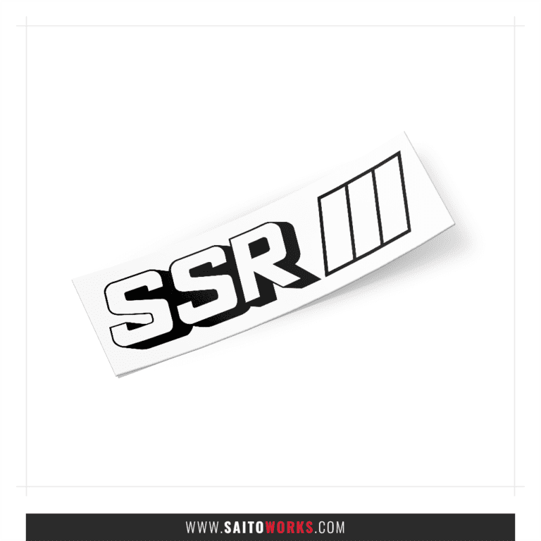 SSR Wheels Original Logo Decal Sticker - SaitoWorks