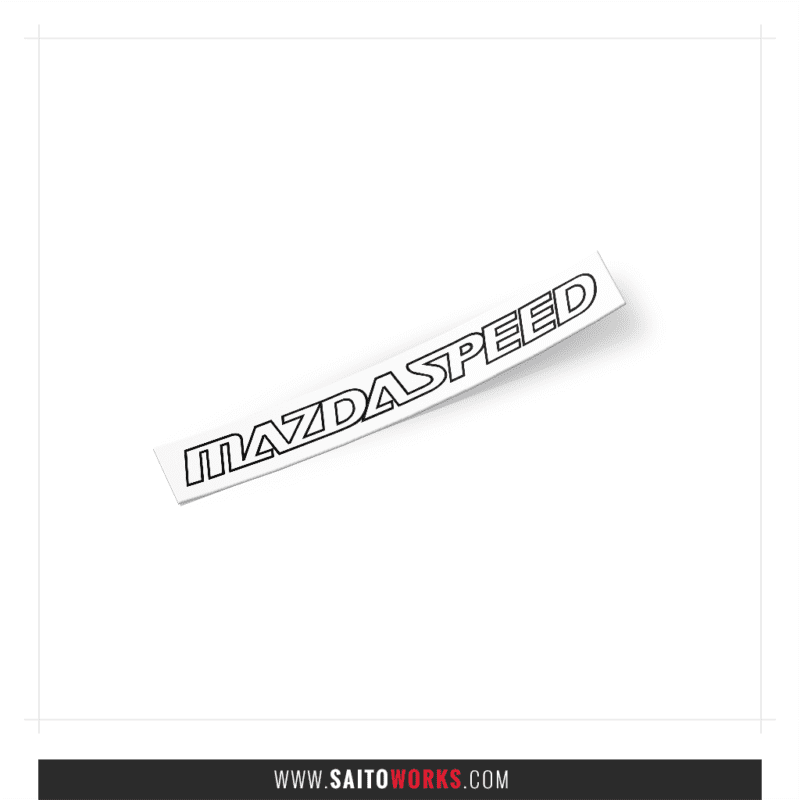MAZDASPEED ‘Full Logo' Emblem Sticker - SaitoWorks
