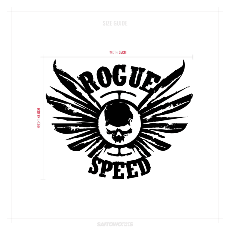 'Rogue Speed' Need For Speed XL Rear Window Sticker - SaitoWorks