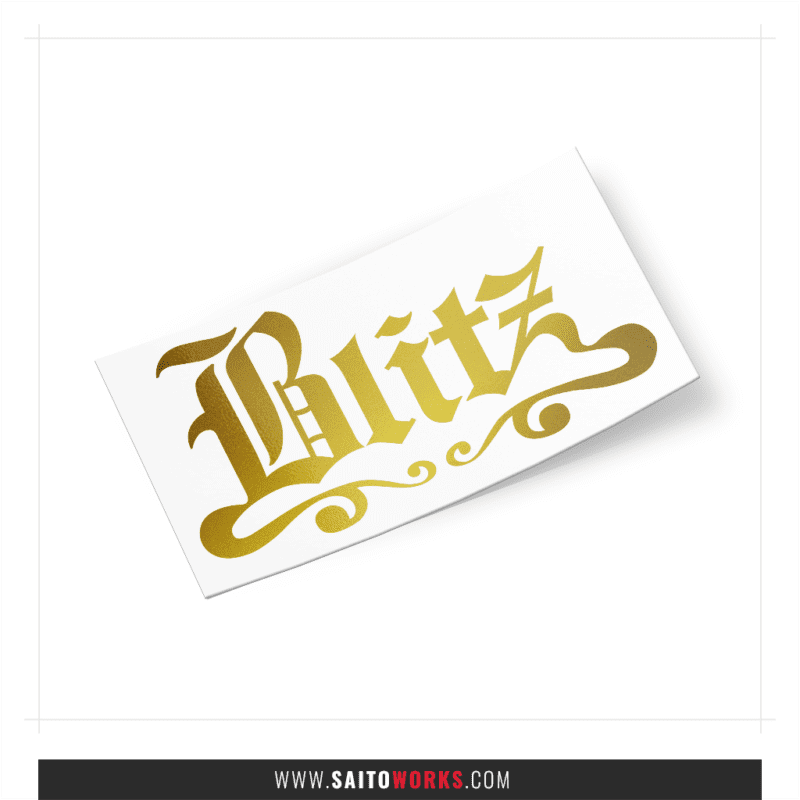 BLITZ 'Ken Normura' Logo D1GP Edition Sticker - SaitoWorks