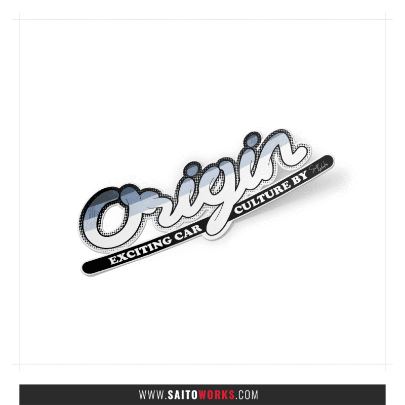 Origin Drift 'Exciting Car Culture' Halftone Sticker - SaitoWorks