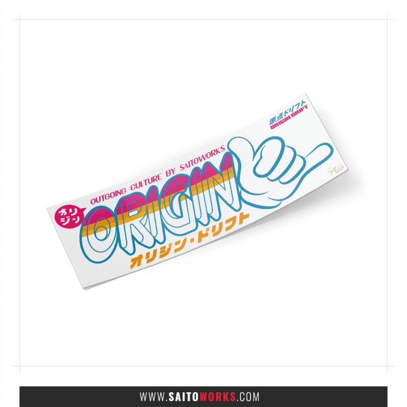 Origin Drift Retro Fade (Tropical) Slap Sticker - SaitoWorks