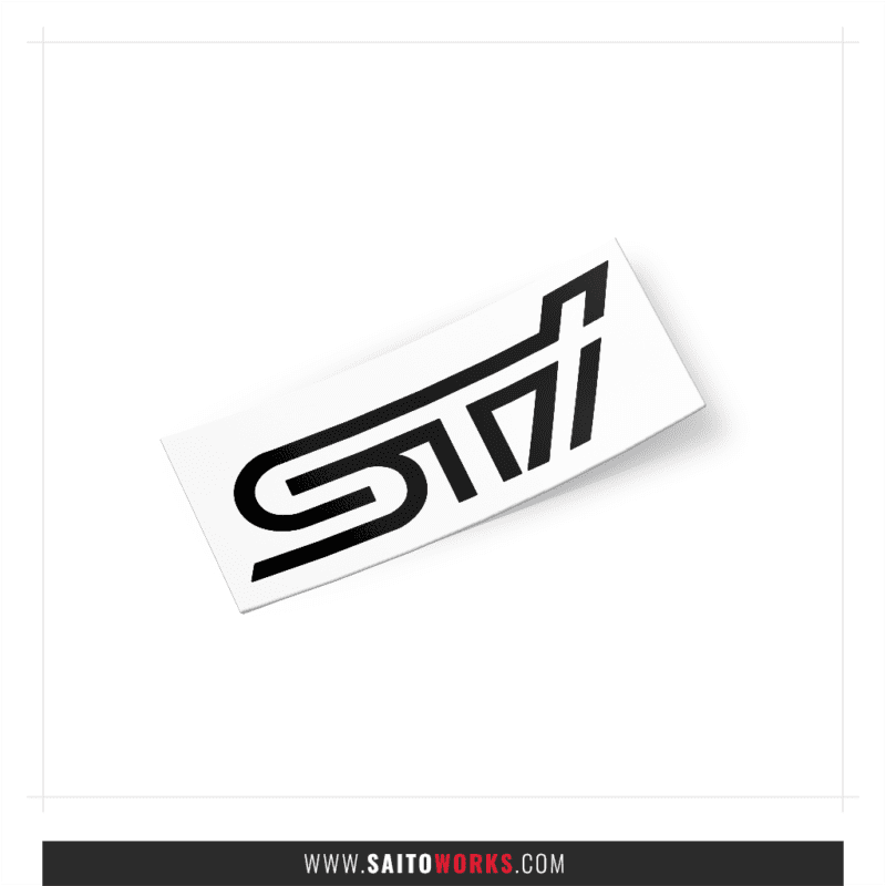 Subaru 'STI' Logo Sticker - SaitoWorks