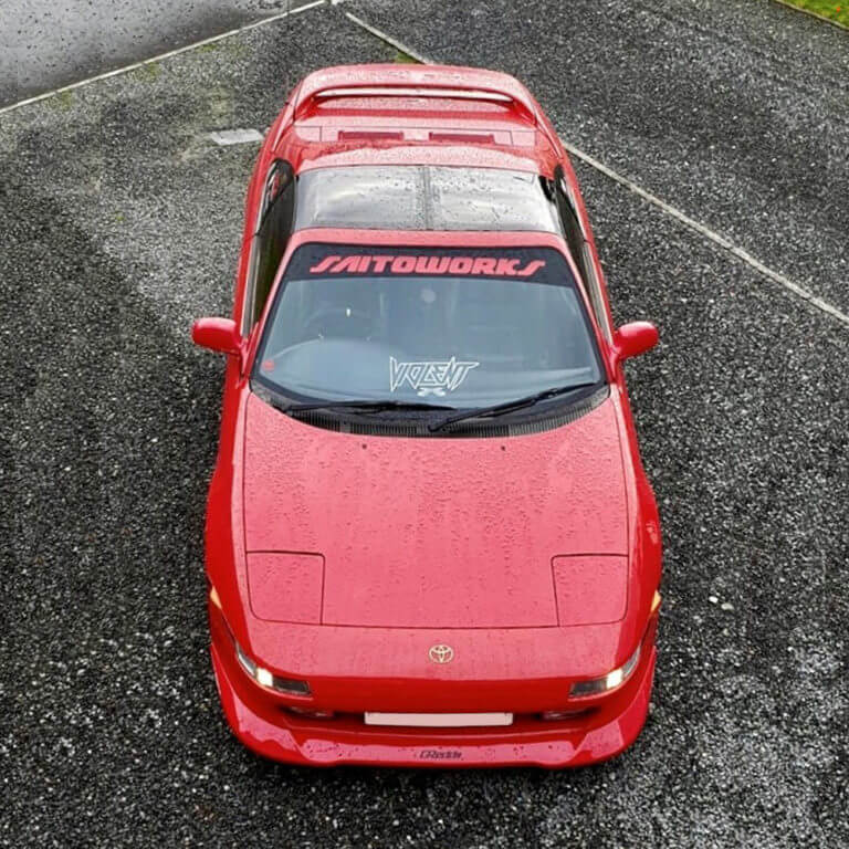 SaitoWorks 'Retro Speed' JDM Sunstrip Banner - SaitoWorks