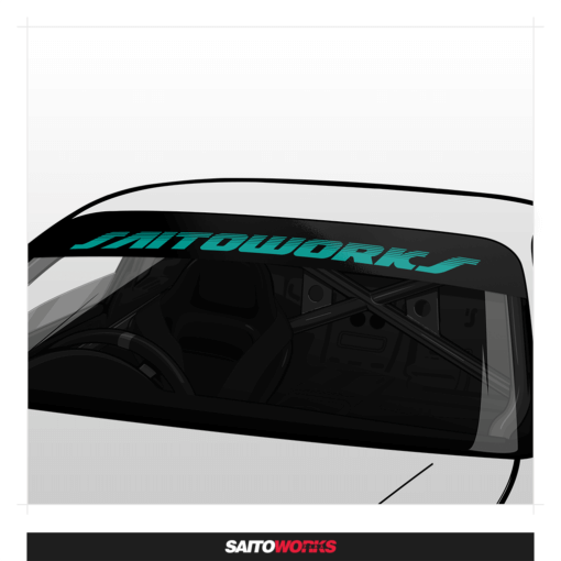 SaitoWorks 'Retro Speed' JDM Sunstrip Banner - SaitoWorks