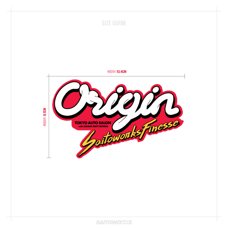 Origin Drift 'Tokyo Auto Salon Edition' Sticker - SaitoWorks