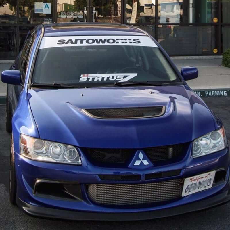 SaitoWorks Premium JDM Windshield Sunstrip Banner - SaitoWorks