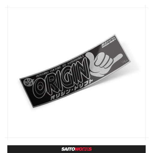 Origin Drift 'Retro Chrome' Slap Sticker - SaitoWorks