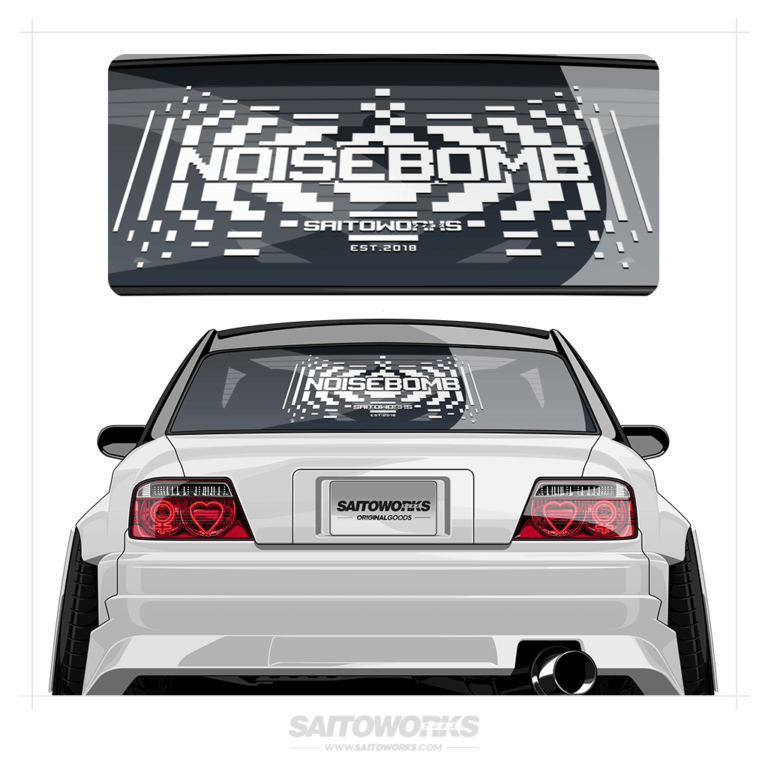 NFS 'Noisebomb Pixel Blast' XL Rear Window Decal - SaitoWorks