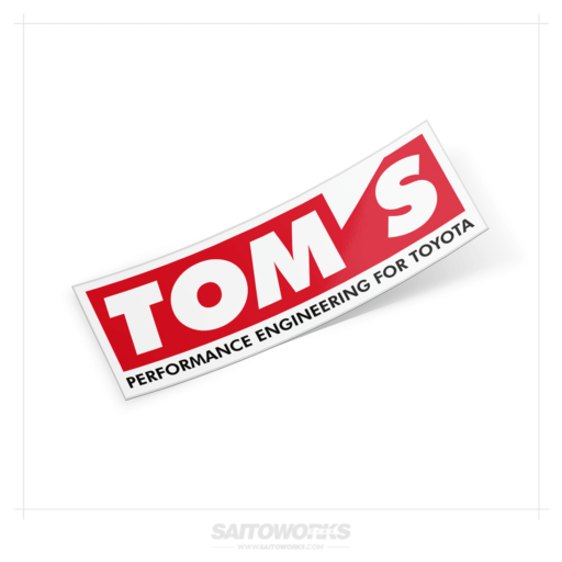 TOMS Toyota Motorsport Sticker - SaitoWorks
