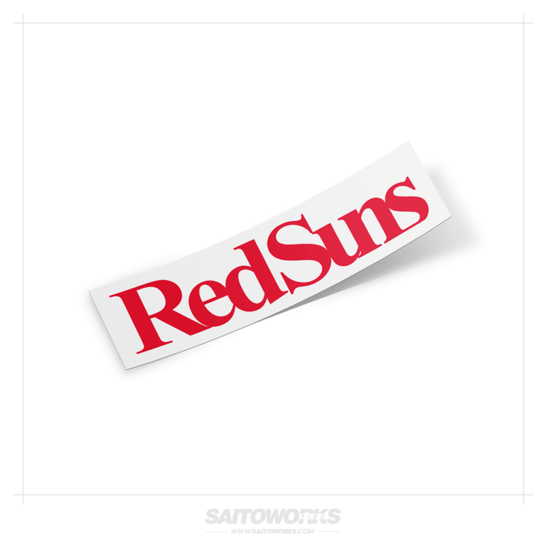 Initial-D 'Akagi RedSuns' Decal - SaitoWorks