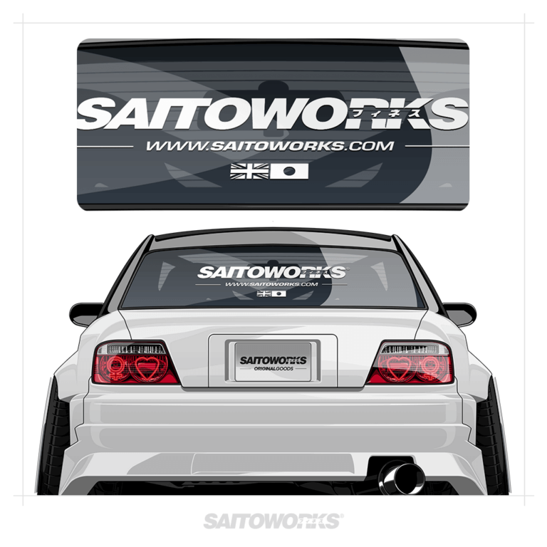 XL Rear Window Stickers - SaitoWorks