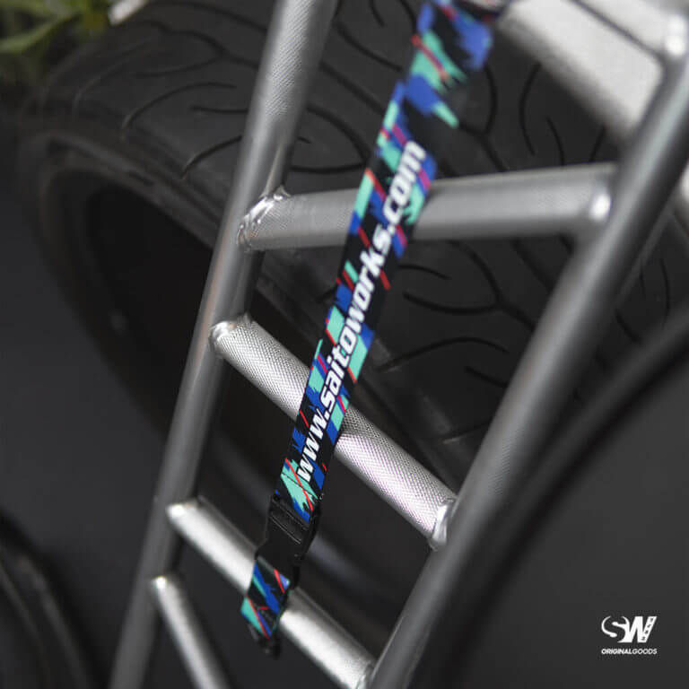 SaitoWorks 'HKS Confetti Style' JDM Lanyard Keychain - SaitoWorks