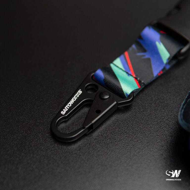 SaitoWorks 'HKS Confetti Style' JDM Lanyard Keychain - SaitoWorks