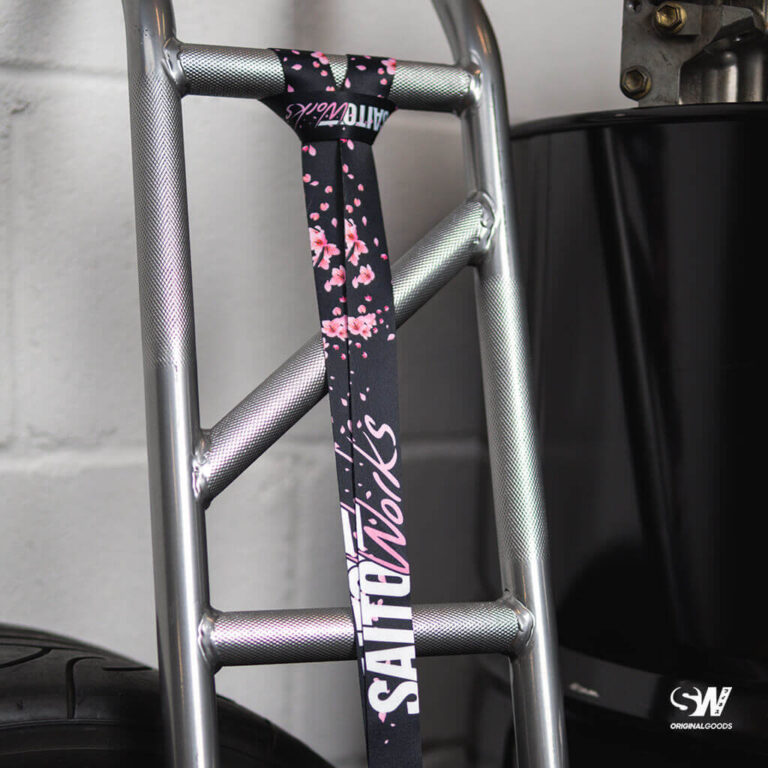 Sakura Cherry Blossom 'Kuro' JDM Lanyard - SaitoWorks