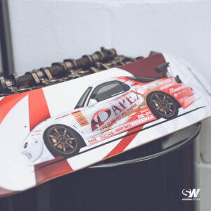 D1GP APEXi Mazda RX7 'Youichi Imamura' Premium JDM Skate Deck - SaitoWorks