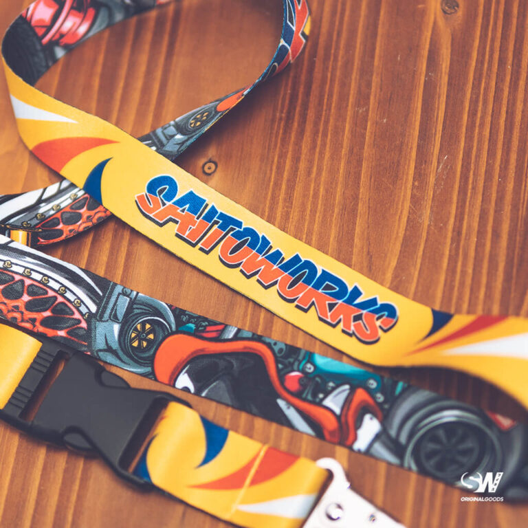 SaitoWorks 'UP GARAGE Style' JDM Lanyard Keychain - SaitoWorks