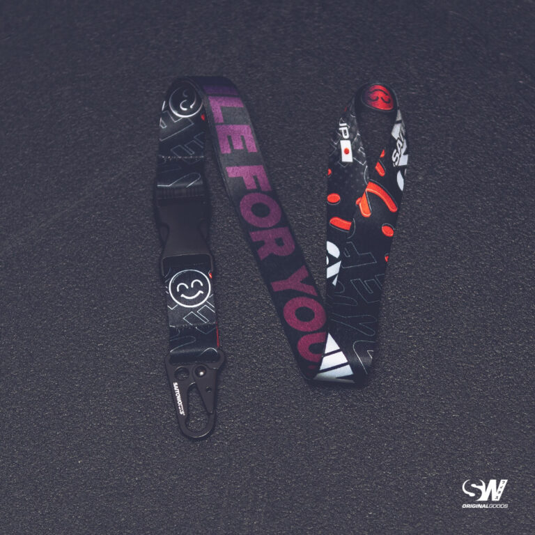 Smile For You 'Kuro' JDM Lanyard Keychain - SaitoWorks