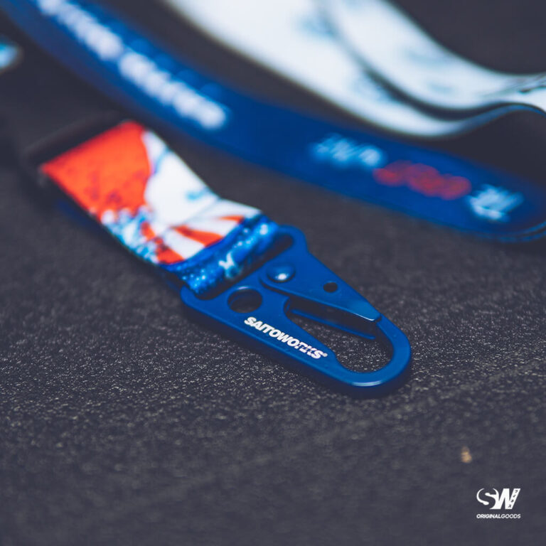 The Great Wave 'Rising Sun' JDM Lanyard Keychain - SaitoWorks