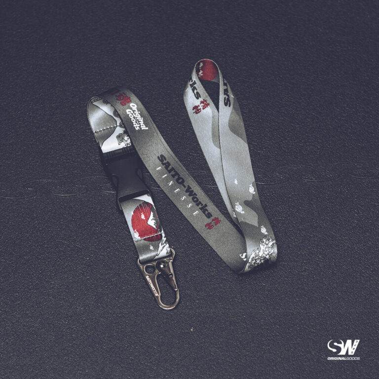 Hokusai 'Ghost Wave' JDM Lanyard Keychain - SaitoWorks