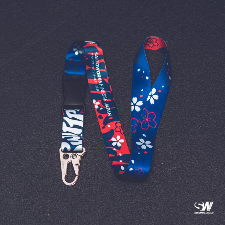 Kyoto Hanami Blossom JDM Lanyard Keychain - SaitoWorks