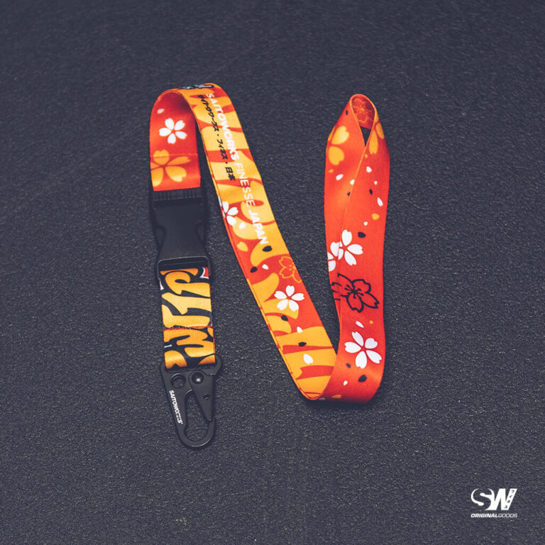 Osaka Hanami Blossom JDM Lanyard Keychain - SaitoWorks