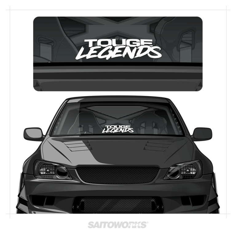 Touge Legends Lower Windshield Banner - SAITOWORKS®
