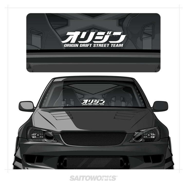 Origin Drift Street Team Lower Windshield Banner - SAITOWORKS®